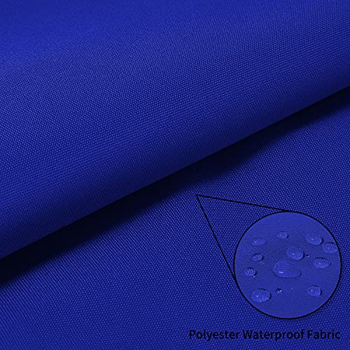 Tuosite Terylene Waterproof Sun Shade Sail UV Blocker Sunshade Patio Rectangle Knitted 220 GSM Block Fabric Pergola Carport Awning 8' x 10' in Color Blue