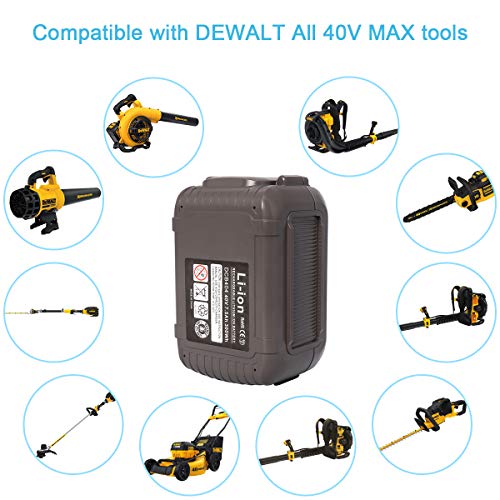 40V 7500mAh Replacement Battery DCB404 DCB406 DCB407 DCB114, Lithium Ion Premium Battery Compatible with Dewalt All 40V MAX Tools