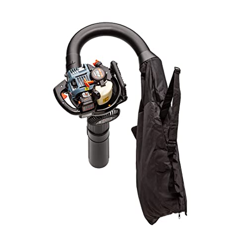 SENIX BLV4QL-M 31cc 4-Cycle Gas Powered Leaf Blower with Vac Kit, Blue