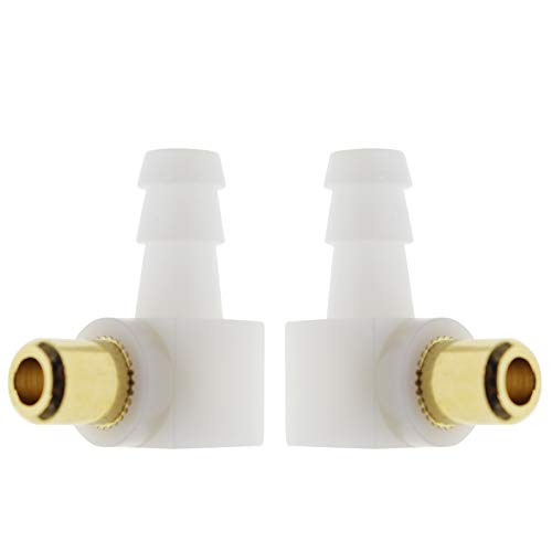 AUTOKAY Pack of 2 692317 493496 Carb Fuel Fitting Elbow Hose Connector Compatible with B&S 494451 Snowblower Lawn Tractor Generator Yardbird Chippe