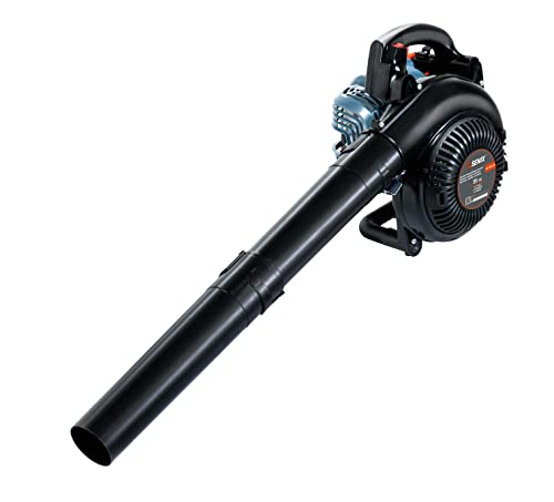SENIX BLV4QL-M 31cc 4-Cycle Gas Powered Leaf Blower with Vac Kit, Blue
