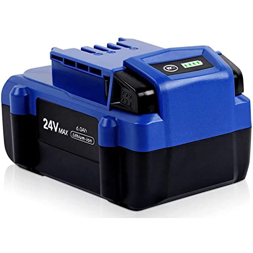 EMBRACESUN 6000mAh Battery Bank KB24A2 Li-ion Battery 24V Replacement for Kobalt 24V Max Battery KB624-03 KB524-03 KB424-03 KB224-03 KB124-03(Can't FIT Snow Joe &Sun Joe &Chain Saw)