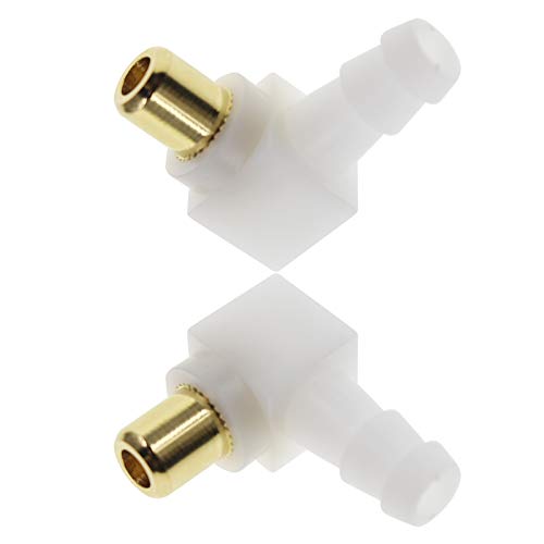 AUTOKAY Pack of 2 692317 493496 Carb Fuel Fitting Elbow Hose Connector Compatible with B&S 494451 Snowblower Lawn Tractor Generator Yardbird Chippe