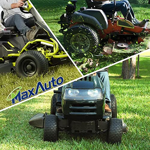 MaxAuto 2Pcs 13x5.00-6 Pneumatic (Air Filled) Lawnmower Tire on Wheel, 3" Centered Hub, 3/4" Bushing