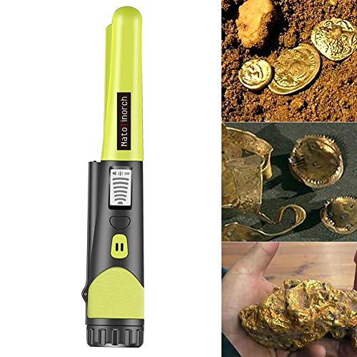 Metal Detector Pinpointer Waterproof,LCD Display with High Sensitivity,360° Scanning,Sound/Vibration Indication(Three Mode) Holster/Hanging Wire