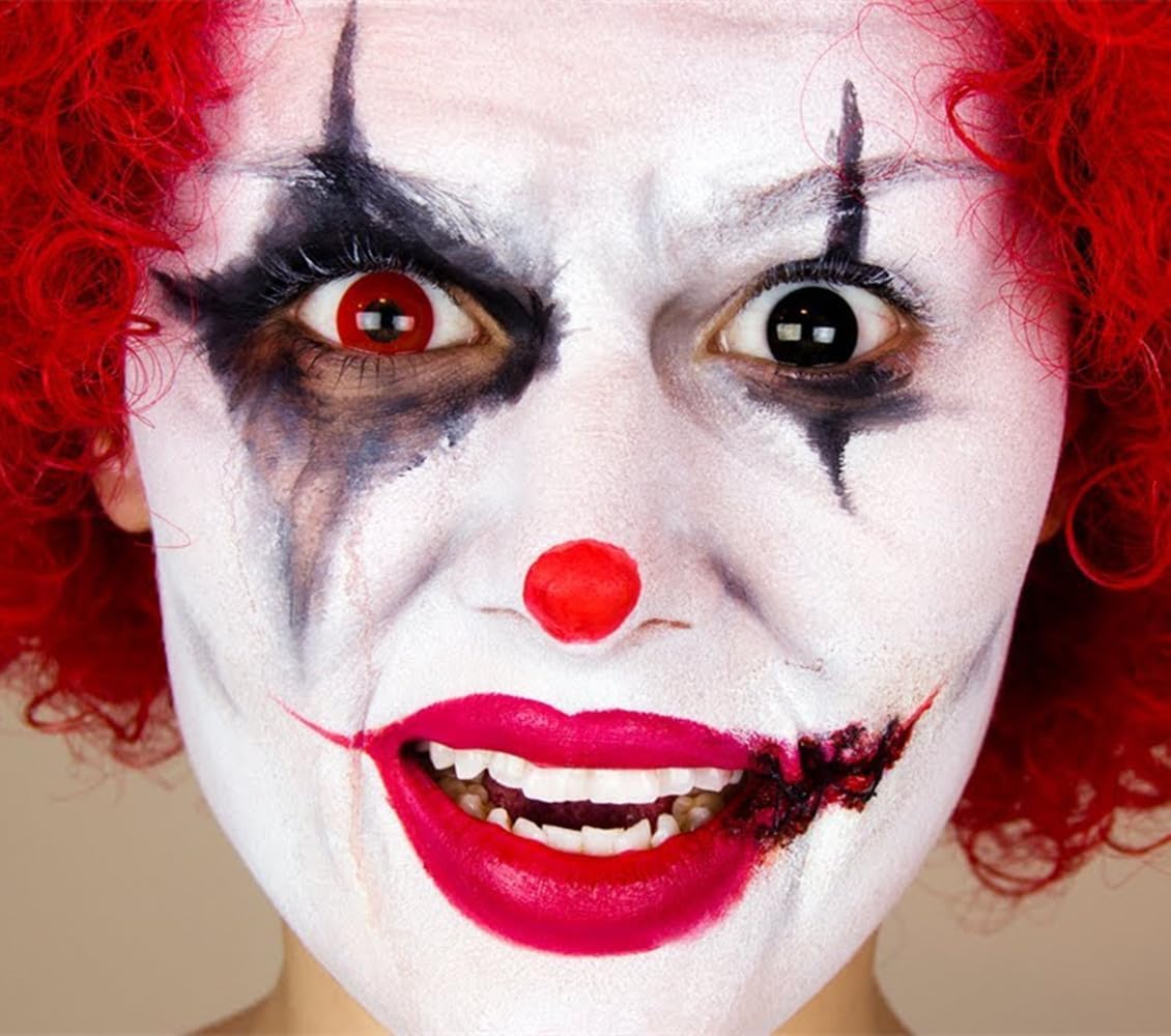 Go Ho White Face Paint,Easily Washable Formula Face Paint Stick,Non-toxic Full-coverage Cream to Powder White Face Body Paint for Halloween Cosplay Zombie Skeleton Clown Goth Makeup