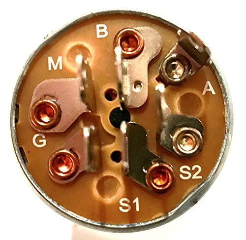 HD Switch Starter Ignition Switch Replaces John Deere TCA22740, TCA15075, AM101561 with 3 Keys & Free Carabiner