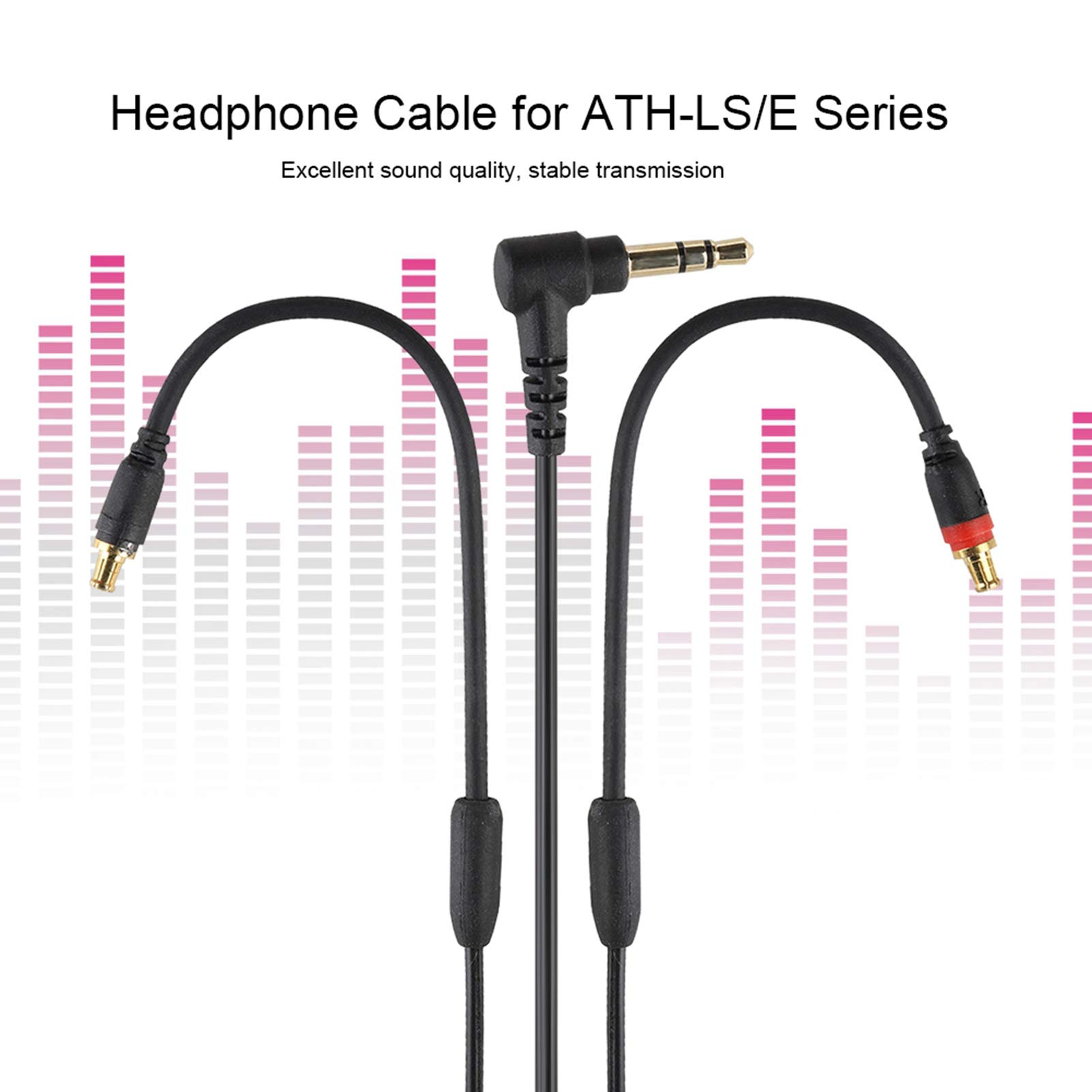 Jauarta A2DC Headphones Replacement Cable for AudioTechnica ATHLS50 70 200