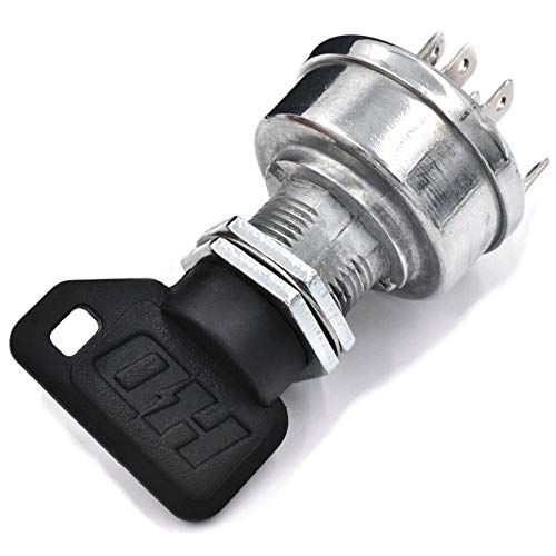 HD Switch Starter Ignition Switch Replaces John Deere TCA22740, TCA15075, AM101561 with 3 Keys & Free Carabiner