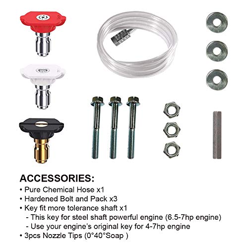 AR High Pressure Washer Pump 2400 PSI RMW22G24-EZ -SX, Vertical 7/8" Shaft Power Washer Replacement Pump Head with Easy Start Valve by ANNOVI REVERBERI