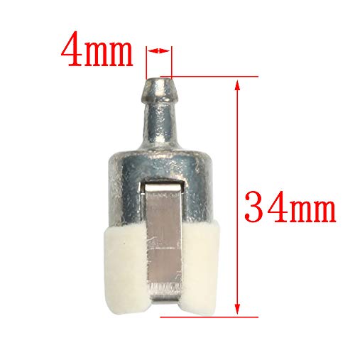 BQBS 16Pcs 8-Feet Fuel Line 530095646 Fuel Filter Primer Bulb for 2-Stroke Echo Poulan Weed Eater Craftman Hus Ryobi Homelite Chainsaw String Trimmer Leaf Blower