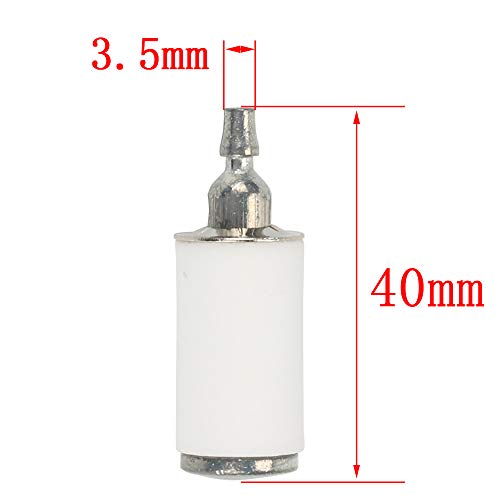 BQBS 16Pcs 8-Feet Fuel Line 530095646 Fuel Filter Primer Bulb for 2-Stroke Echo Poulan Weed Eater Craftman Hus Ryobi Homelite Chainsaw String Trimmer Leaf Blower