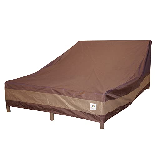 Duck Covers Ultimate Waterproof Patio Double Wide Chaise Lounge Chair Cover, 80 Inch