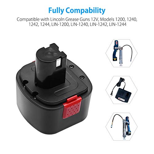 Powerextra Upgraded 12V Replacement Battery Compatible with Lincoln 1200 1240 1242 1244 LIN-1200 LIN-1240 LIN-1242 LIN-1244 Replace 1201 LIN-1201 218-787