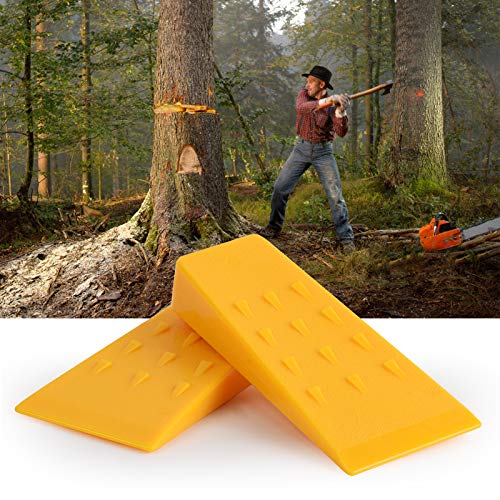 PERSZEN Tree Felling Wedges with Spikes for Safe Cutting β 5.5 inch Chainsaw Wedges Logging Supplies Set, Tree Wedge Safe Durable Cold Logger Tool Accessory β 2 Pack