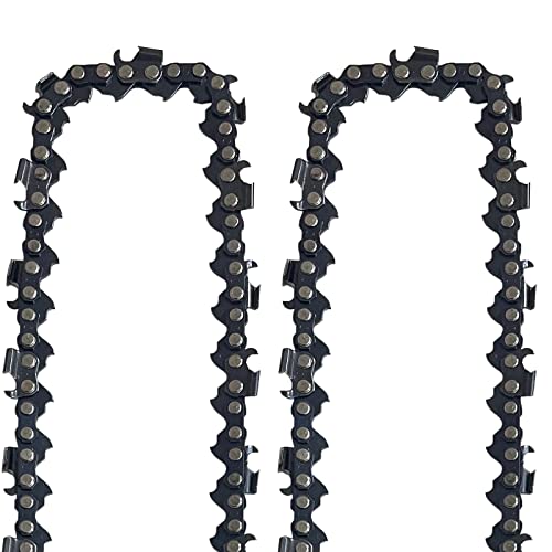 Opuladuo 2PC 10-inch Replacement Chain for Greenworks PS80L210, PS80L00, PS60L210, PS60L00 Pole Saw - 1/4" - .050" - 58 DL
