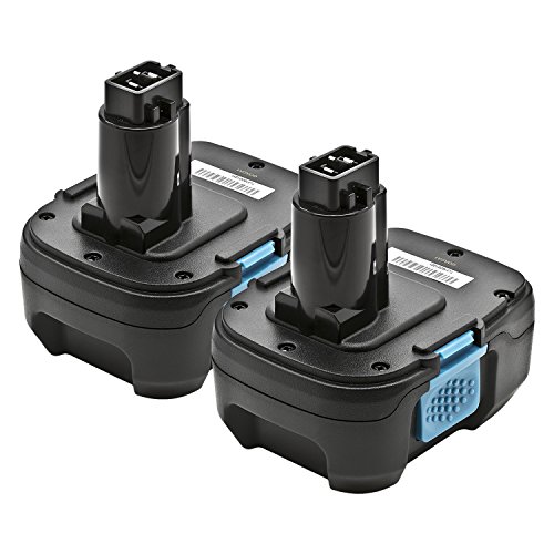 ExpertPower 2 Pack Replacement Battery for De-Walt DC9182, DC9181, DC9180, 18V XRP Lithium Ion fits All Dewalt 18 Volt Tools