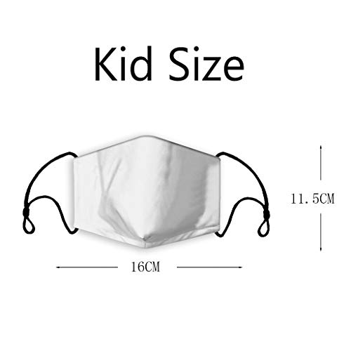PENATE 1Pcs Kids Cool Mouth C-Over Christmas Printed Facemasks Washable and Reusable Face Bandanas +2PC Filters