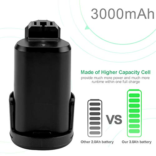 Shentec 3000mAh 12V MAX Lithium-Ion B812-03 Replacement Battery Compatible with Dremel 8200 8220 and 8300 Cordless Tools (12V Charger Include)