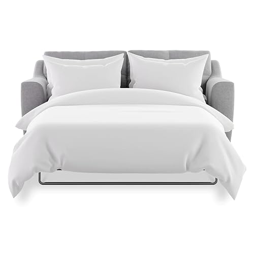 Cottingon Full Size 6" Drop Microfiber Sofa Bed Fitted Sheet - White, Blue, Cream, Grey, Lavender, Sage, Stone - 100% Burshed Microfiber - Fits Upto 6" Drop - Sofa Bed Cover