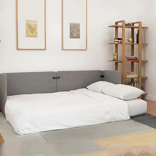 Cottingon Full Size 6" Drop Microfiber Sofa Bed Fitted Sheet - White, Blue, Cream, Grey, Lavender, Sage, Stone - 100% Burshed Microfiber - Fits Upto 6" Drop - Sofa Bed Cover