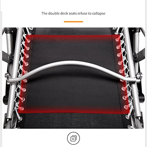 WYKDD Sun Loungers Outdoor Zero Chair Wood Armrest Camping Lounge Patio Padded Folding Lawn Recliner