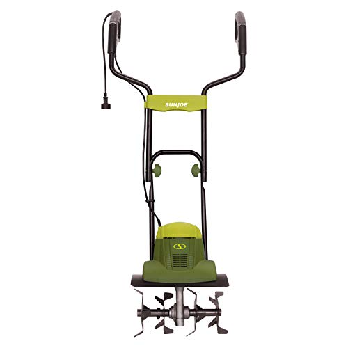 Sun Joe TJ600E Joe Inch 6.5 Electric Tiller/Cultivator, 14-IN 6.0 AMP, Green