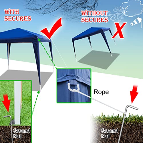 Outvita 10x20ft Ez Pop Up Canopy, Portable Instant Canopy Tent with 4 SideWalls for Outdoor Events, Party, Wedding, Birthday,Graduation