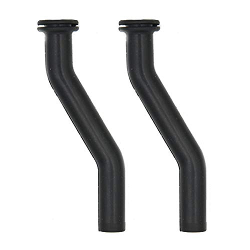 (2-Pack) Calvana Replacement 3 Inches Rubber Vacuum Hose (Black) - Compatible with Part Number 596163 Vacuum Hose for Select Small Gasoline Engines
