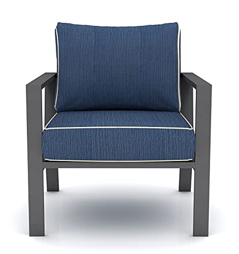 Creative Living Outdoor Furniture with 24x24 Inches Deep Seating Patio Cushions, 2Chairs, Charcoal