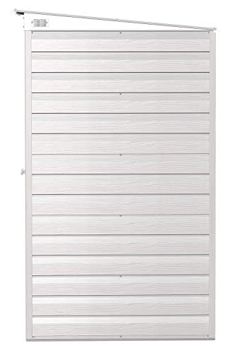 Arrow Shed Select 8' x 4' Outdoor Lockable Steel Storage Shed Building, Flute Grey