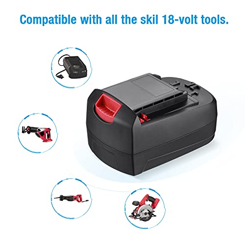Powerextra 3500mAh 18-Volt SB18C SB18A SB18B Replacement Battery for 18-Volt Skil Cordless Tools 2810 2888 2895 2897 2898 4570 5850 5995 7305 9350