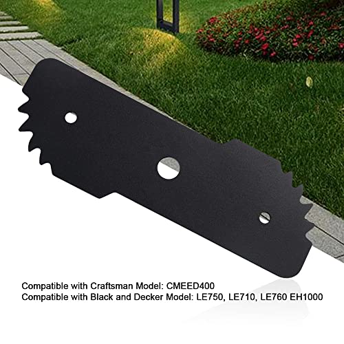 2 PK 243801-02 Edger Blade (7-3/4" x 2-3/4"), Compatible with Black & Decker LE750 & EH1000 EB-007AL Lawn Edger Blade - Replacement 243801-00, 243797-00, 40-519, for Craftsman Model CMEED400, (2 PK)