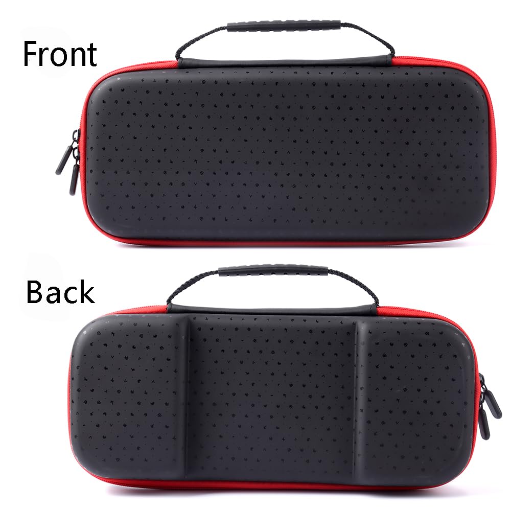 Carrying Case Bag for Asus ROG Ally with [2 Pack] Screen Protector for Asus ROG Ally (2023) RC71L 7 inch - Black