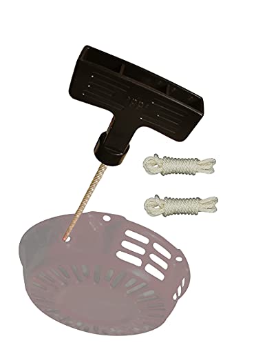 YAMAKATO Predator 212 CT200u GX160 Pull Cord Rope for Honda GX200 GX120 GX240 GX270 Champion Generator 2500 3500 4000 4375 Tiller, Pull Cord for Recoil Starter 4mm 5/32in w/Handle Grip