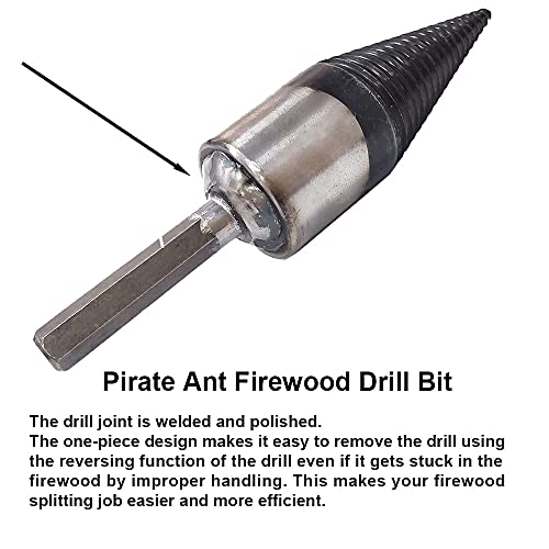 Hex Shank Firewood Drill Bit Wood Splitter,Overall Wood Splitter Drill Bit(32mm),Electric Drill Wood Splitter,Electric Log Splitter Hex Firewood Drill Bit.