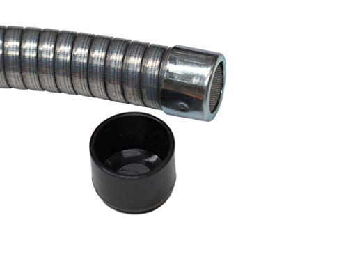 2 Jerry CAN Metal SPOUTS w/Built in Metal Screen Including New Improved Nitrile Gasket (not Ribbed) Heavy Duty Army Surplus Military USMC Blitz Gas Jerrycan Flexible Fuel Nozzles Gas CAN NOT Included