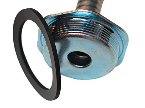 2 Jerry CAN Metal SPOUTS w/Built in Metal Screen Including New Improved Nitrile Gasket (not Ribbed) Heavy Duty Army Surplus Military USMC Blitz Gas Jerrycan Flexible Fuel Nozzles Gas CAN NOT Included
