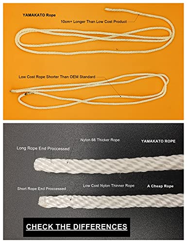 YAMAKATO Predator 212 CT200u GX160 Pull Cord Rope for Honda GX200 GX120 GX240 GX270 Champion Generator 2500 3500 4000 4375 Tiller, Pull Cord for Recoil Starter 4mm 5/32in w/Handle Grip