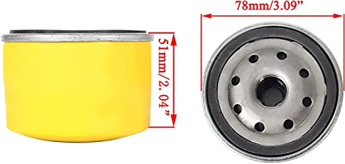 YTH22V46 Air Filter Oil Filter Tune Up Kit for Husqvarna YTH22V46 YTH24V48 YTH24V54 YTA24V48 YTA22V46 Poulan Pro PP20VA46 PB185A42 46ββ 48ββ Mower w/ 17.5hp 19.5hp 20hp 21hp B&S Engine