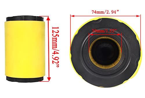 YTH22V46 Air Filter Oil Filter Tune Up Kit for Husqvarna YTH22V46 YTH24V48 YTH24V54 YTA24V48 YTA22V46 Poulan Pro PP20VA46 PB185A42 46ββ 48ββ Mower w/ 17.5hp 19.5hp 20hp 21hp B&S Engine