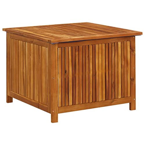 WIFESE Deck Box 84 Gal Outdoor Storage Box Deck Boxes Outdoor Waterproof Pool Storage Deck Storage Box Patio Storage Box Outside Storage Box Waterproof Outdoor Cushion Storage Deck Storage Acacia