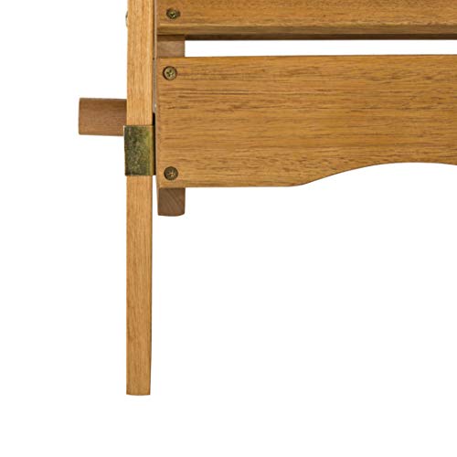 Safavieh PAT7034A-SET2 Outdoor Collection Breetel Teak (Set of 2) Adirondack Chair, Natural