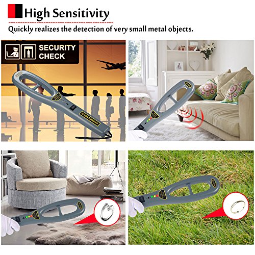Hand Held Metal Detector,V-Resourcing Portable High Sensitivity Metal Detector for Security Inspection