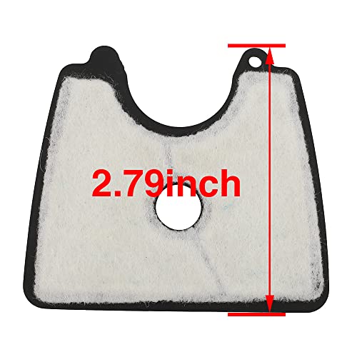 Milttor 6 Packs 125B 545112101 Air Filter Fit Hus 125B 125BX 125BVX Leaf Blower 545 11 21-01