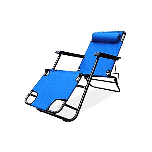 WYKDD Folding Zero Chair Recliner for Office Beach Chair with Armrest Adjustable Lounge Chair Breathable Fabric