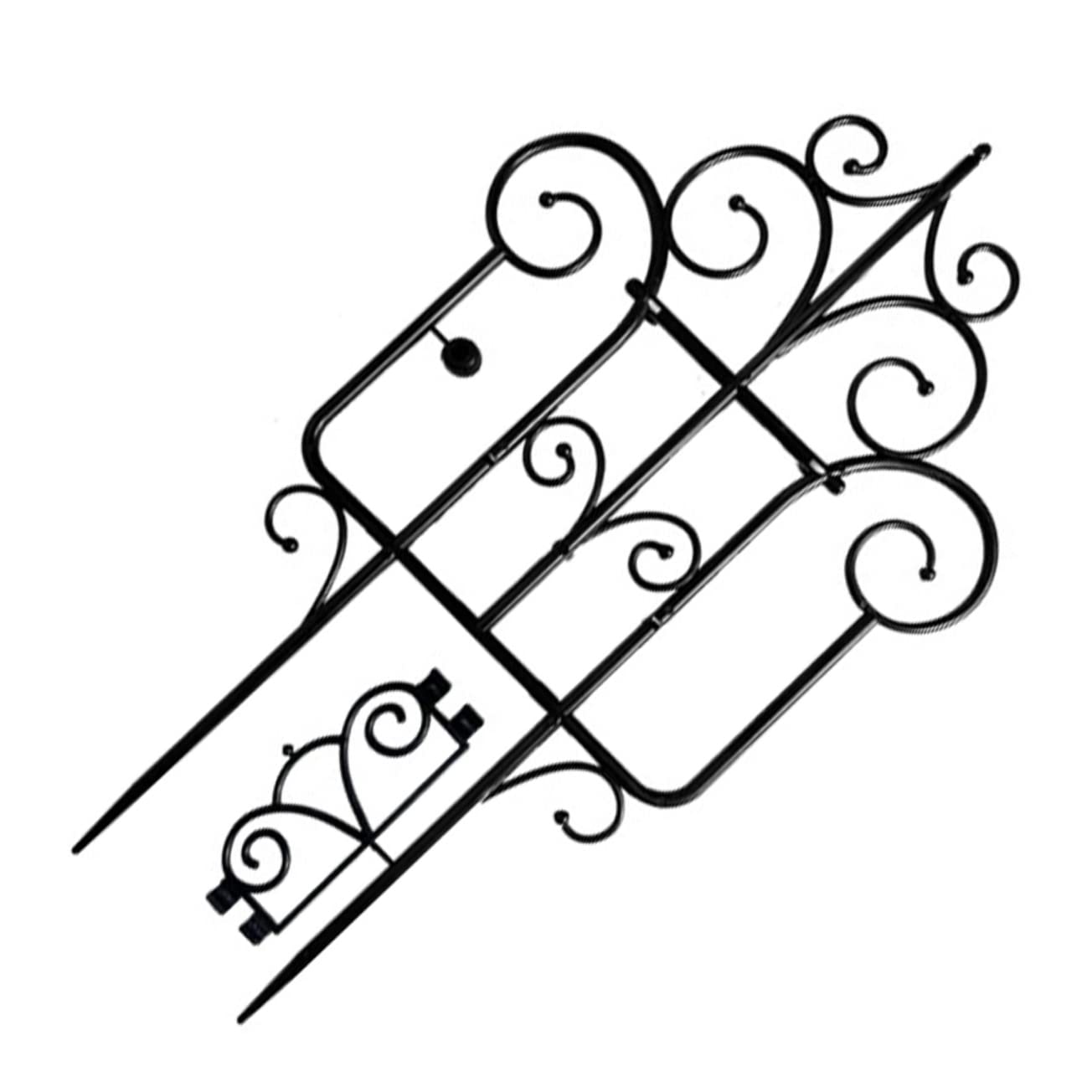 SECFOU Garden Dog Fences for Yard Potted Plant trelli Fixer Upper Patio Fencing Border Snow Fence Flower Climbing trelli Plant Pot trelli Outdoor Lawn Border pet Fence Edging Plastic Edge