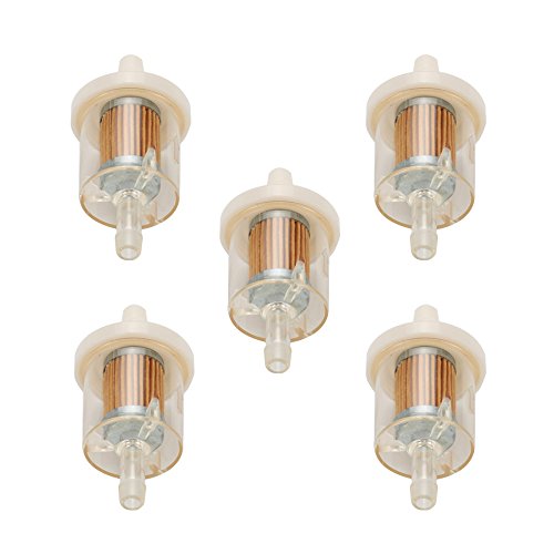 Milttor 5 Packs 493629 691035 Fuel Filter Fit Briggs & Stratton Replace John Deere AM108356 Toro/wheel Horse 71-5960 Kohler
