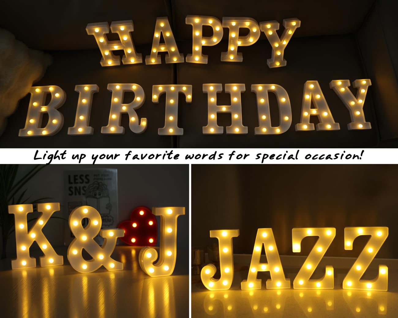 IFDGCTK Light Up Letters, Led Letters Lights 26 Alphabet, Decorative Lighted Letters, Battery Powered Led Marquee Light Up Letters for Party, Bar, Night Light, Home Decor(Letter Y)
