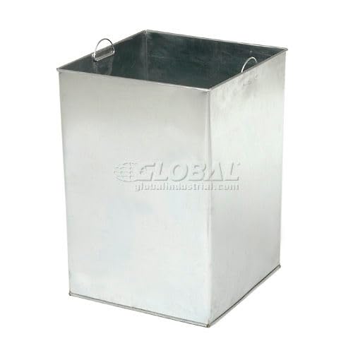 Global Industrial Stone Panel Trash Weather Urn, 13-1/2" Square X 35" H, Gray